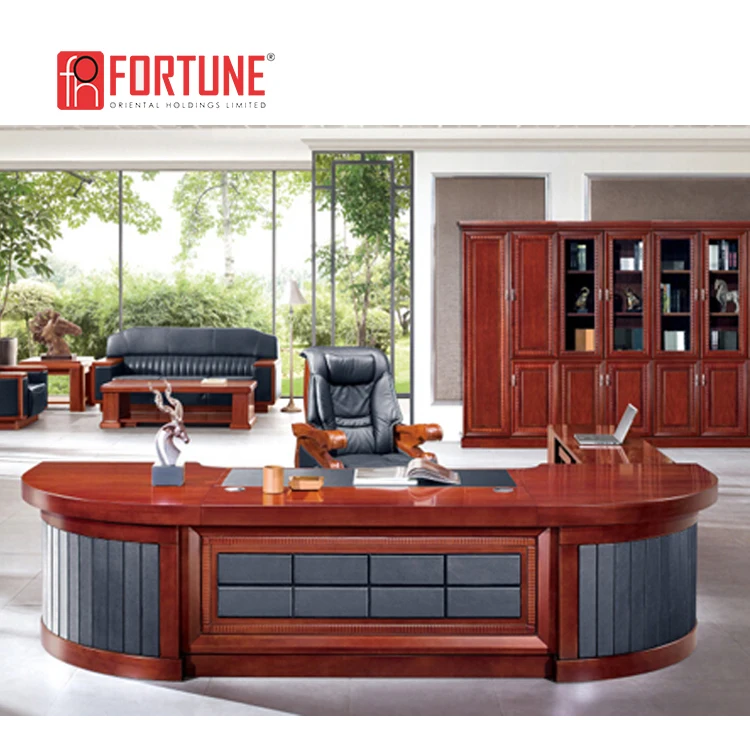Principal Desk Office Table Circular Office Desk Modern Round Edge ...