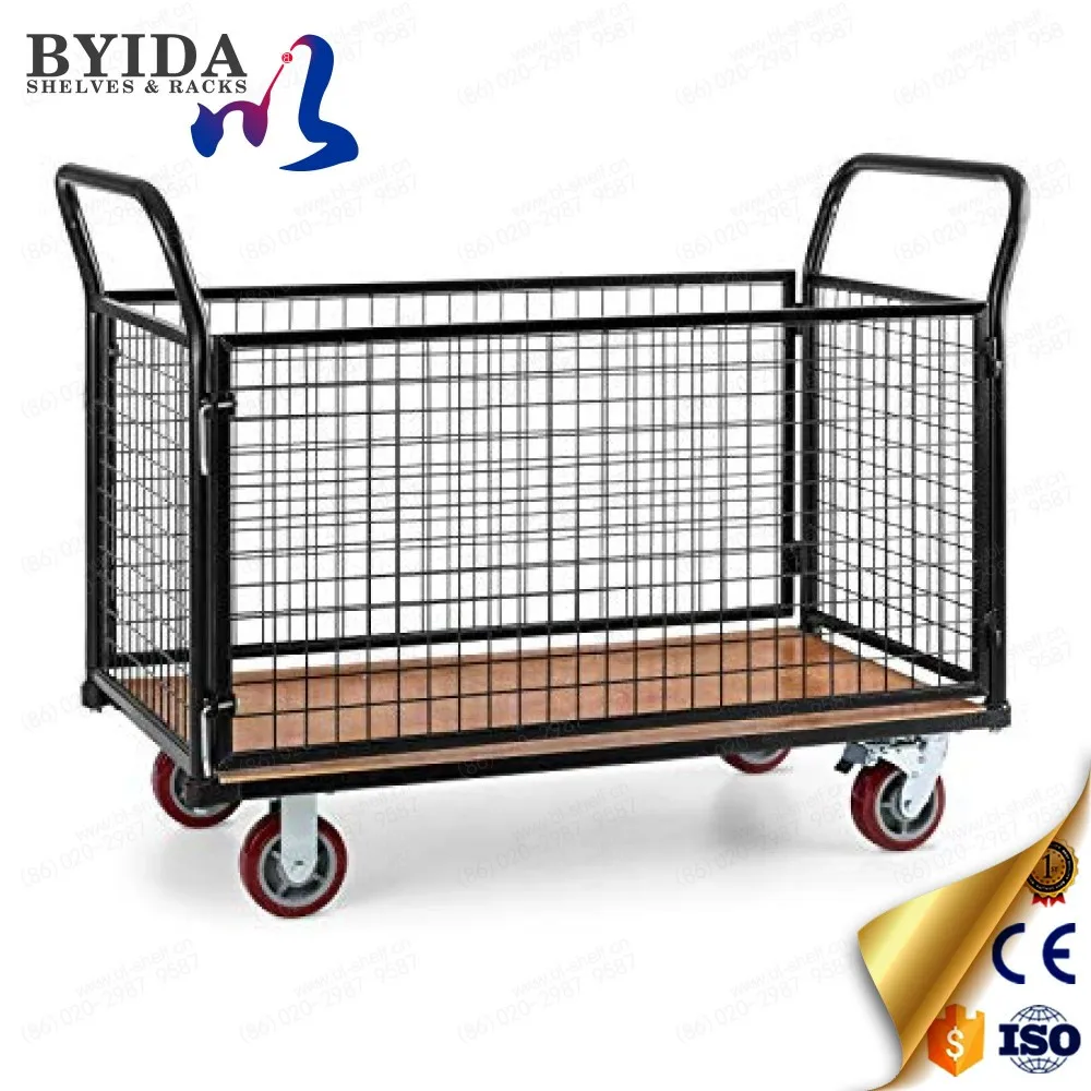 Laundry Steel Cages Trolley - Durable & Versatile Storage
