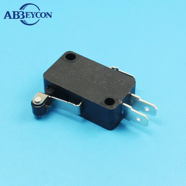 New Style M16 3 Pin Spdt Mini 40t85 5a 250v Roller Lever Wire Micro ...