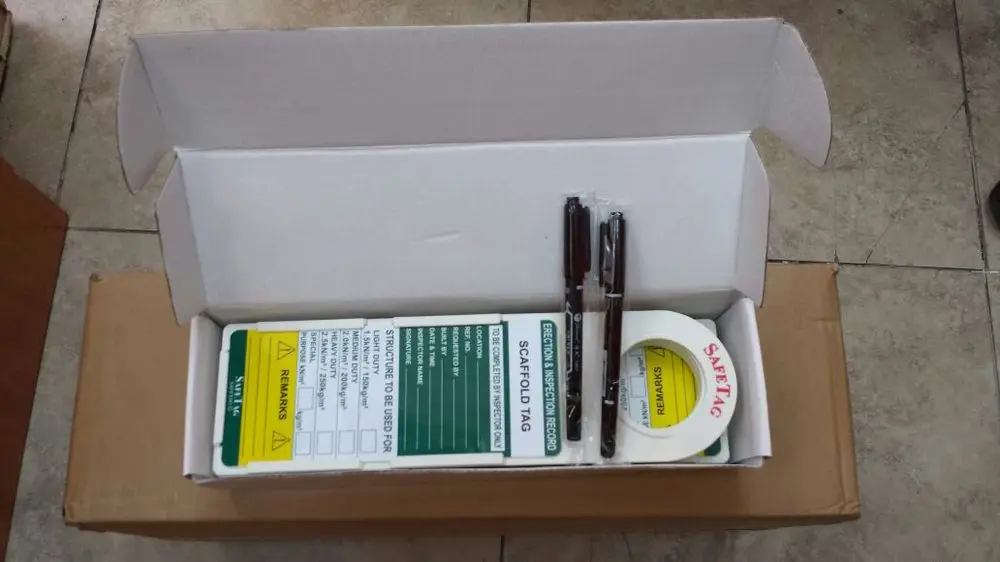 Aramco Scaffold Tag Holder - Durable ABS for Construction Materials ...