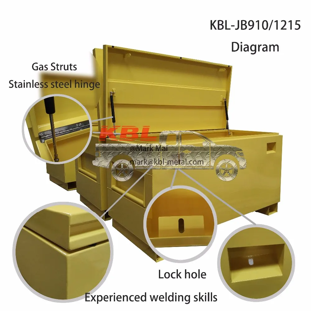 Custom Steel Job Site Tool Box - Secure & Durable Storage