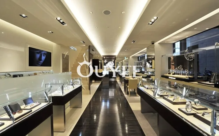Elegant Fashion Unique Boutique Watch Shop Showcase Decoration Design ...