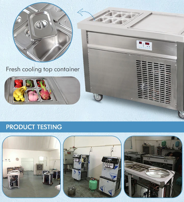 Kolice Frying Ice Pan Machine - High Productivity & Quality