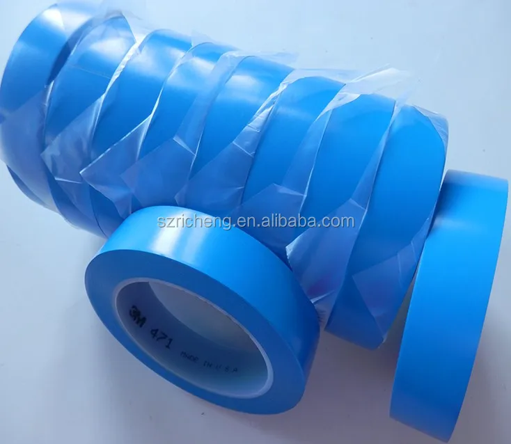 3M 471 지면 비닐 표하기 테이프 파란 PVC 접착 테이프| Alibaba.com