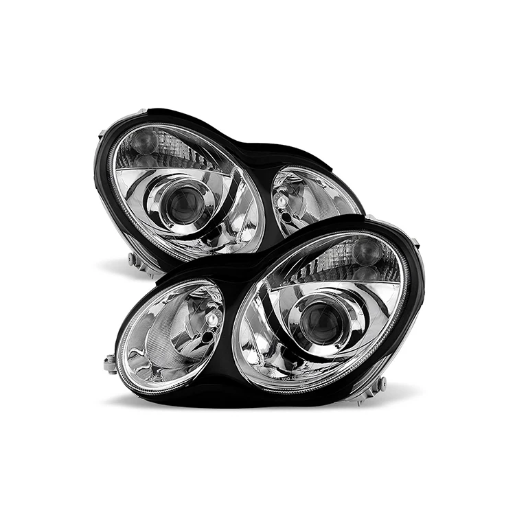 Car Parts Headlight For Mercedes Benz W203 C-class 4-door 01-07 Halogen ...