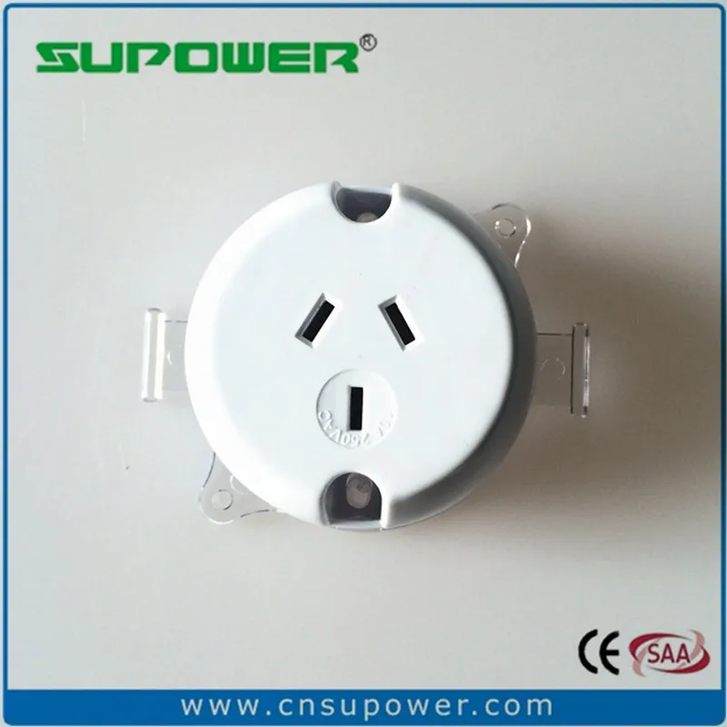 Australian 250v 10a 3 Pin With Transparent Base Single Double Wall Surface Mounting Socket ...