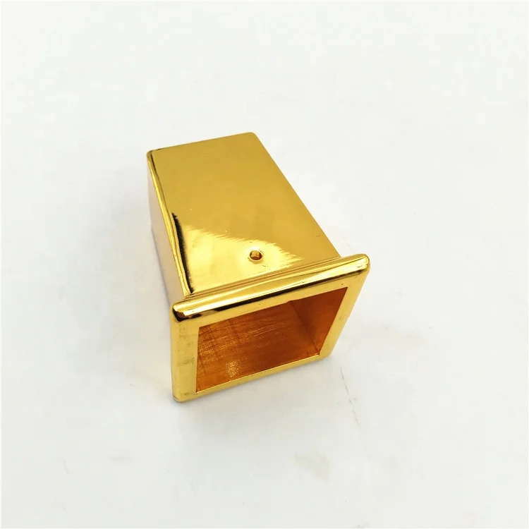 Square Gold Ferrules - Decorative Metal End Caps for Furniture