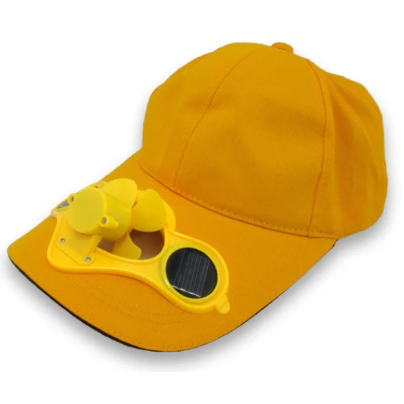 Custom Blank Solar Fan Cap - Cooling Baseball Hat