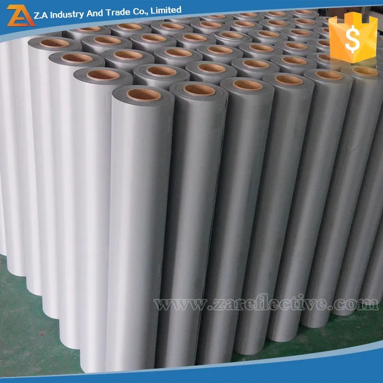 100% Polyester Reflective Stripe With Factory Cheap Reflective Fabric ...