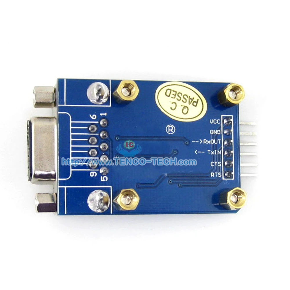 Rs232 Board Contains Sp3232 Transceiver And Db9 Connector,Wired ...