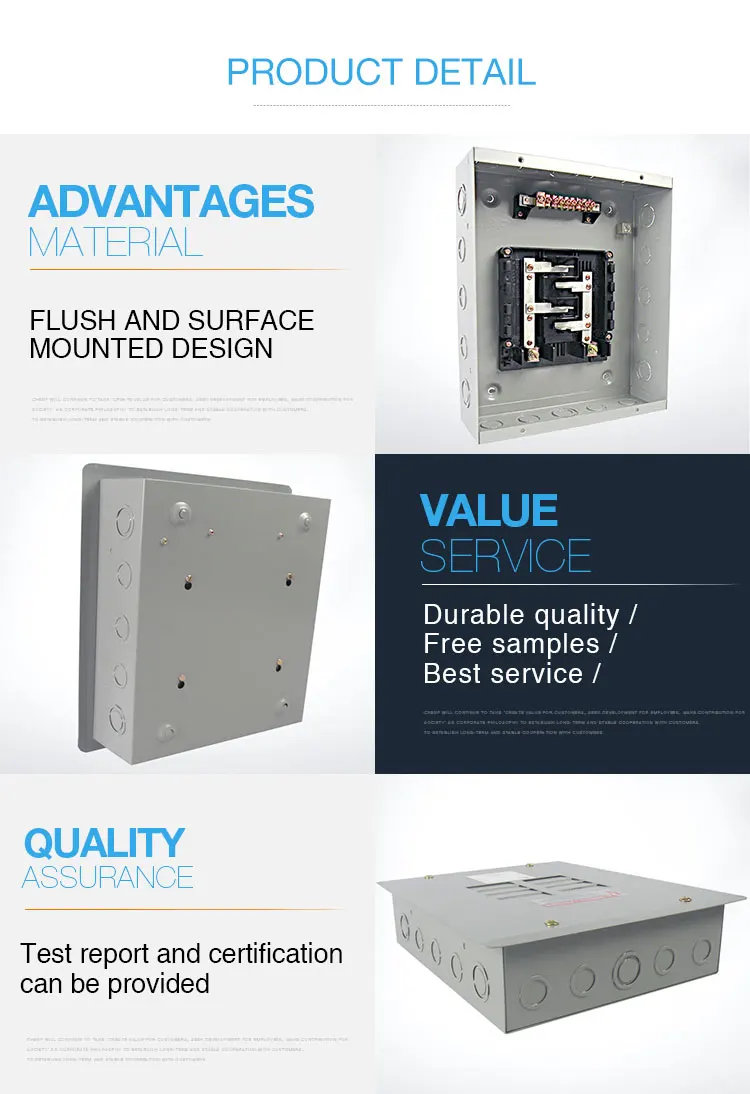 125 Amp 8 Way Outdoor Electrical Distribution Box - Buy Electrical ...