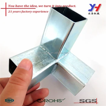 Galvanized Steel Square Tube Connection For Fastener - Buy Square Tube ...