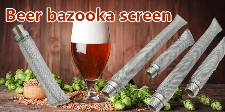 Beer Homebrew 800 1137 Micron 12inch Stainless Steel Bazooka Filter ...