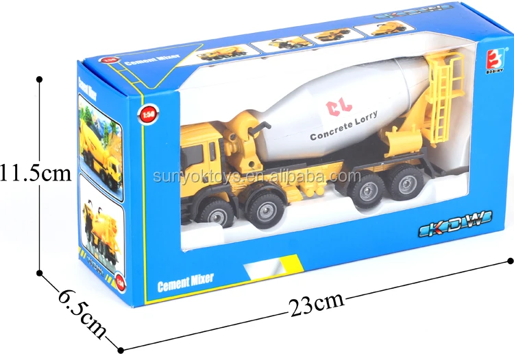 Simulation Model Toy 1:50 Cement Mixer Toys Construction Truck Alloy ...