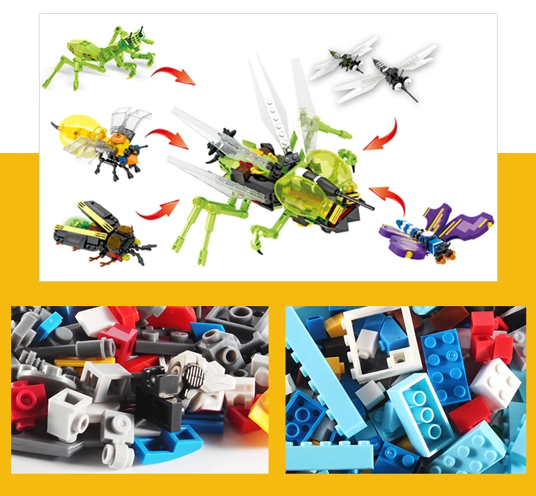 158pcs Blocks Kids Plastic Mosquito Toy For Play - Buy Plastic Mosquito ...