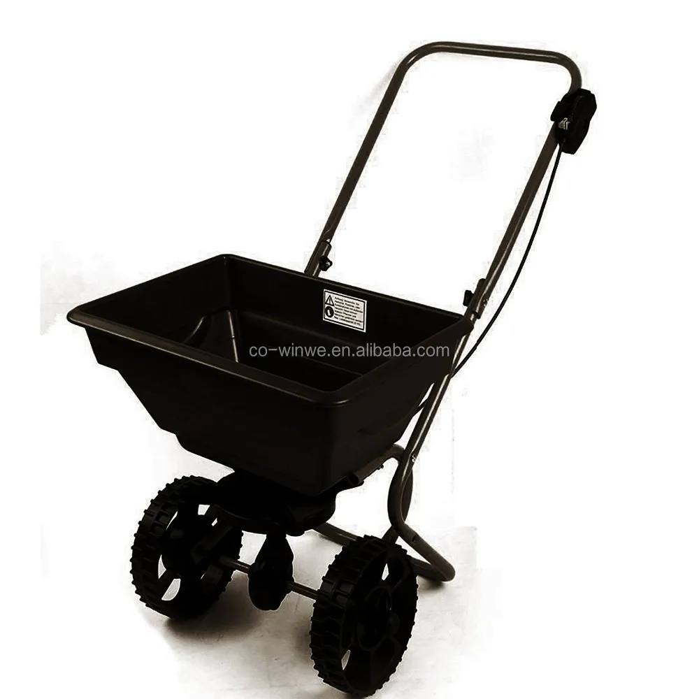 55 Lbs 25 Lts Garden Scattering Cart,Lawn Seed /salt Spreader,Manual ...