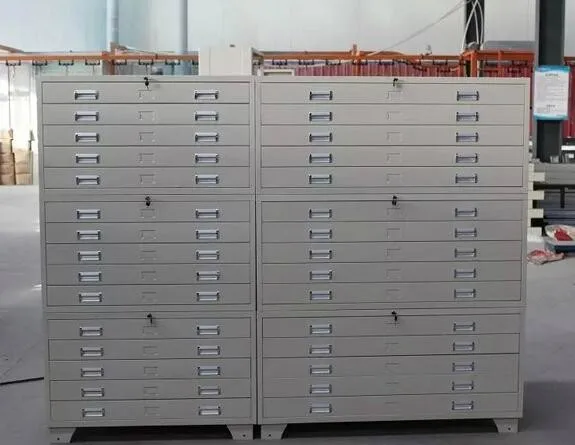 High Quality Grey Metal Plan Drawing Cabinet With Multi Drawers - Buy ...