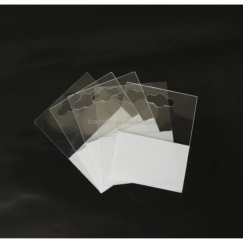 Transparent PVC Plastic Bottle Neck Hang Tabs - Customizable