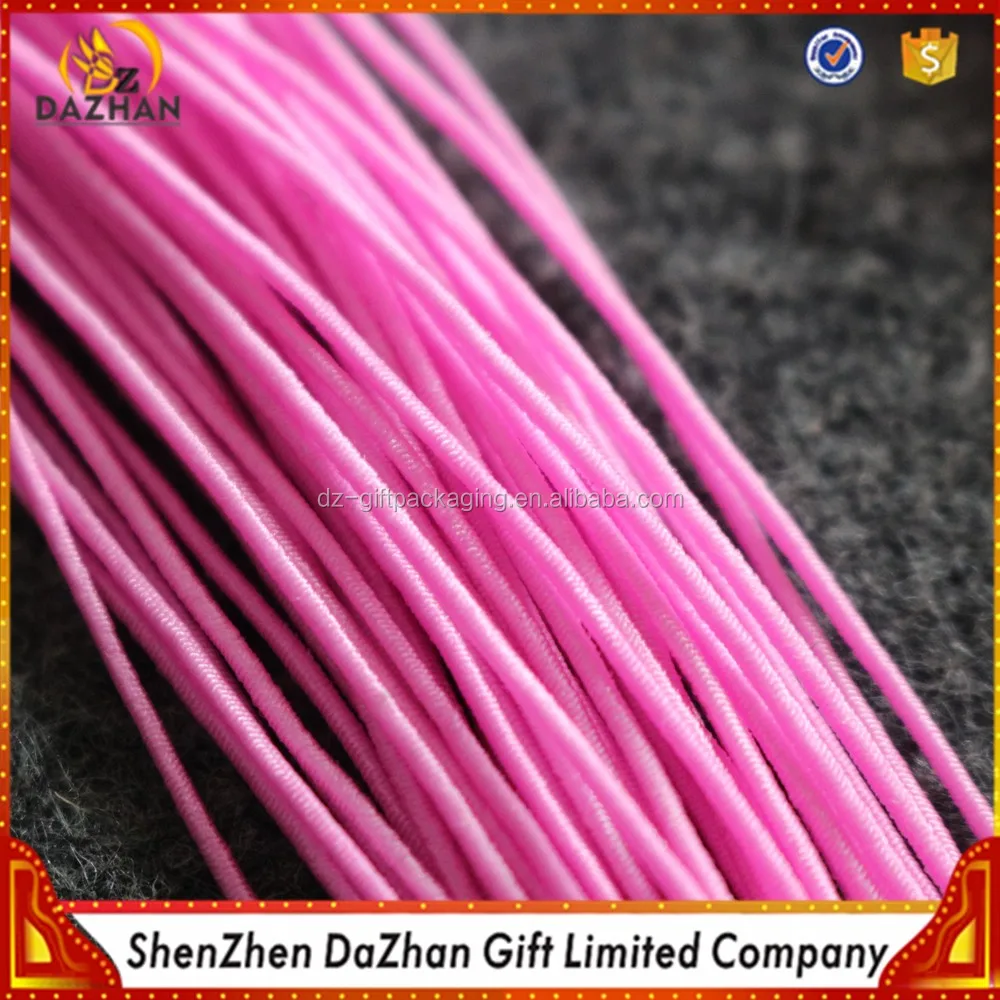 Wholesale Round Polyester Thread 1mm Rubber Rope Silicone Elastic Cord ...