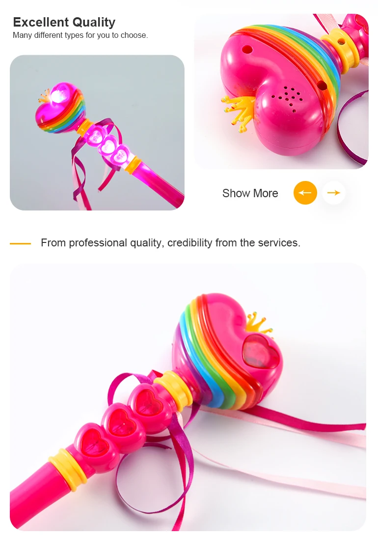 Hot Sell Pink Led Light Magic Wand Toy Girl Pretend Play Toys - Buy ...