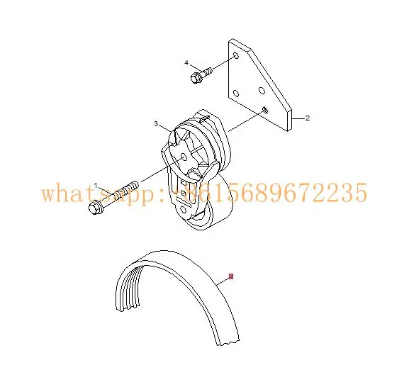 Find the Reliable Engine Alternator Belt 3929330 for R140LC-9