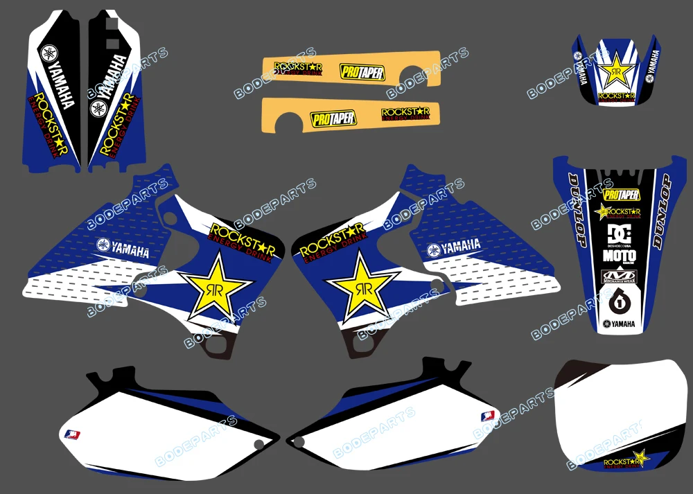 Dst0129 Star 0129 New Style Team Graphics & Backgrounds Kits For Yamaha ...