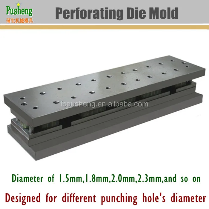 Steel And Aluminum Perforation Die Mold For Hole Punching For Manual ...