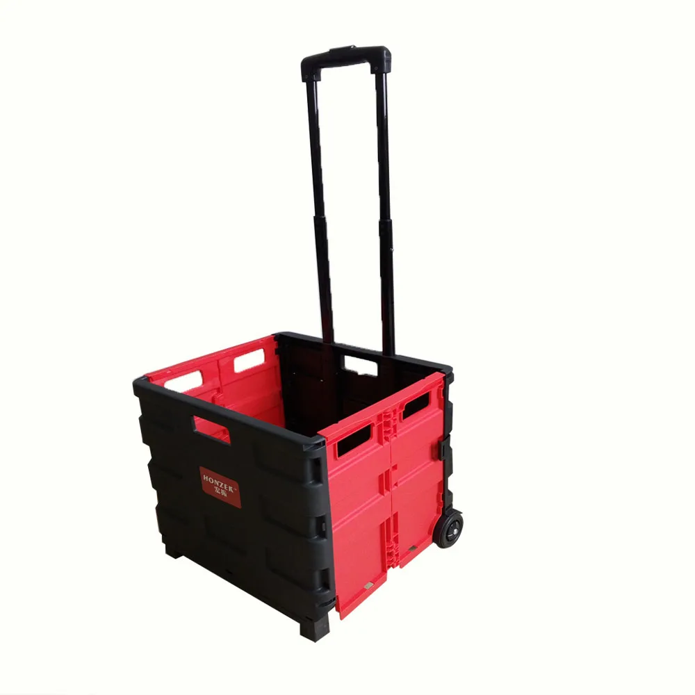 Wholesale 2 Wheels Folding Plastic Tote Cart - Buy Tote Cart,Plastic ...