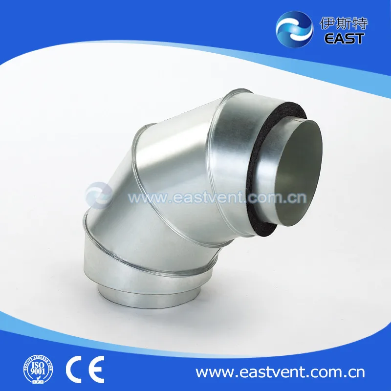 Insulated Elbow 90 Degree/ventilation Fittings/spiral Duct Fittings ...