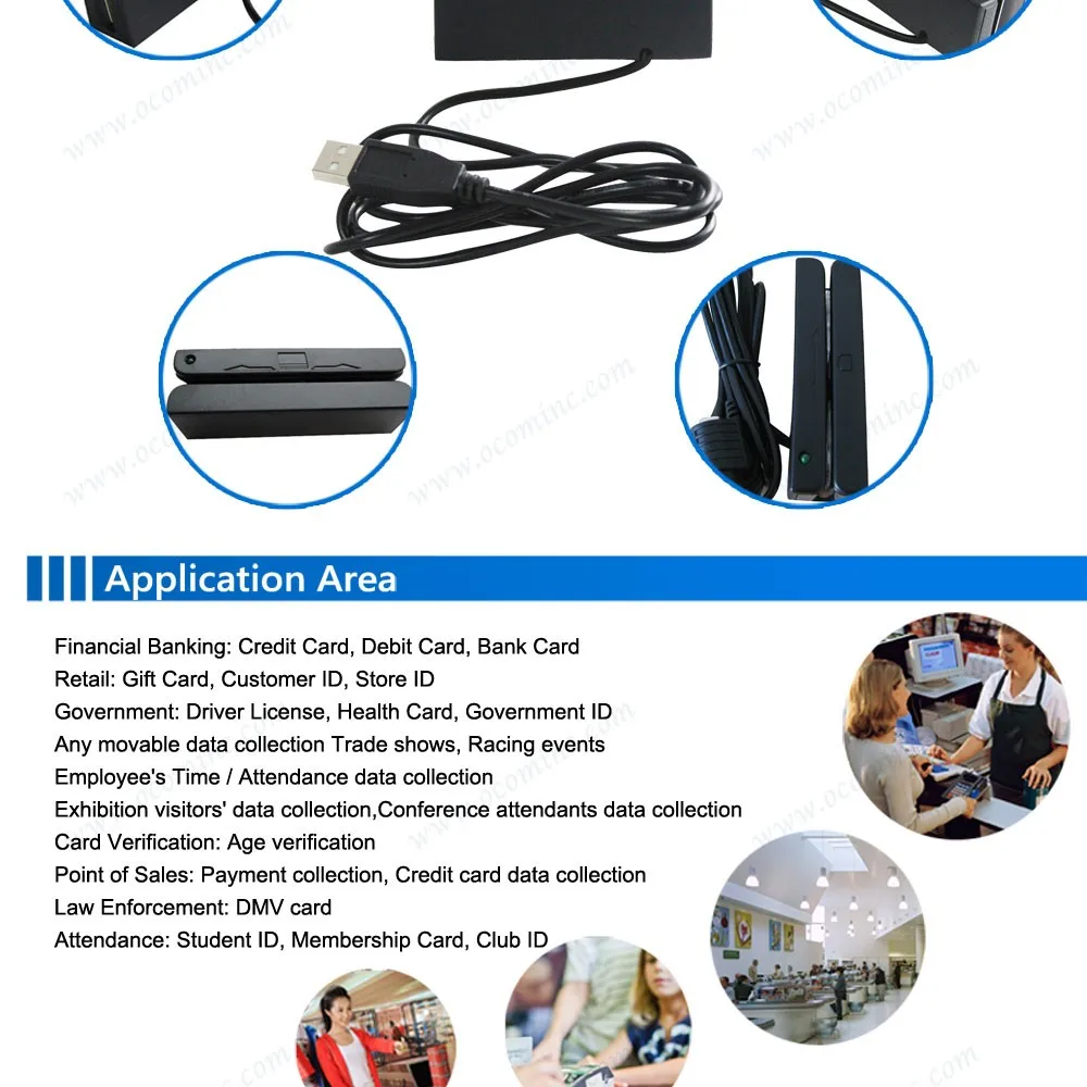 Portable Small Msr Strip Card Encoder Decoder Msr Reader - Buy Msr Card ...