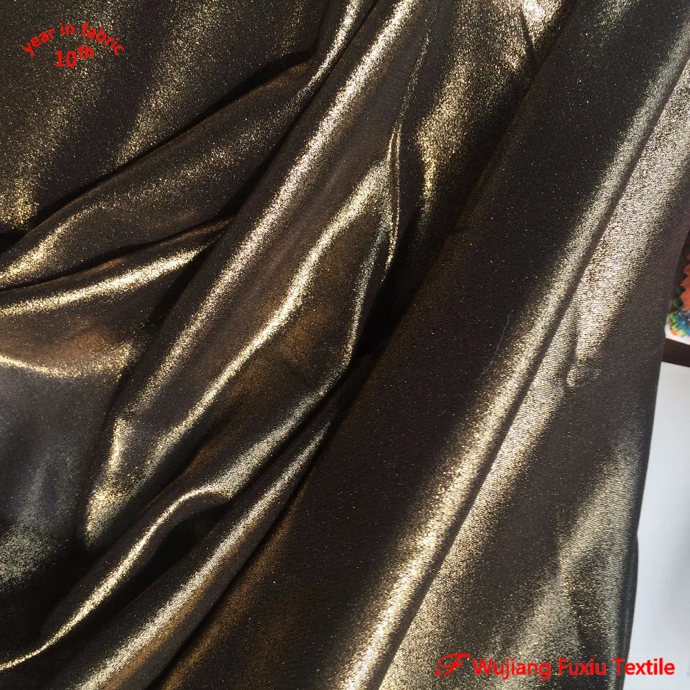 Fashion Gold Silver Coated Shining Metallic Chiffon Fabric For Lady ...