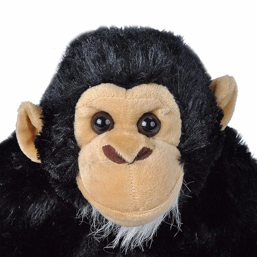 D100 Chimp Plush Stuffed Animal Toy Kids Gift Fluffy Sitting Adorable ...
