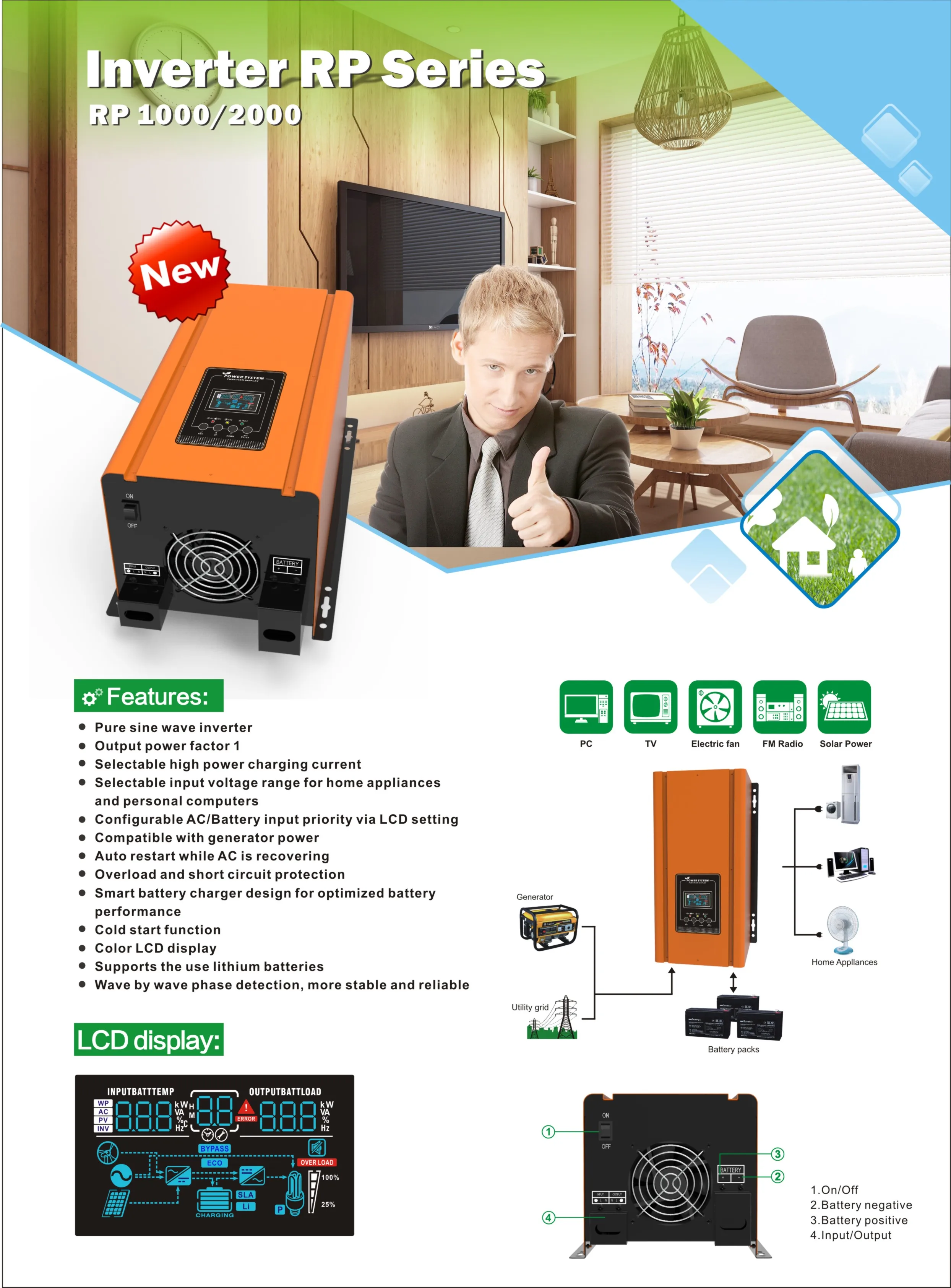 110/220v Output Split Phase Dual Inverter 1kw 2kw 3kw 4kw 5kw 6kw - Buy ...