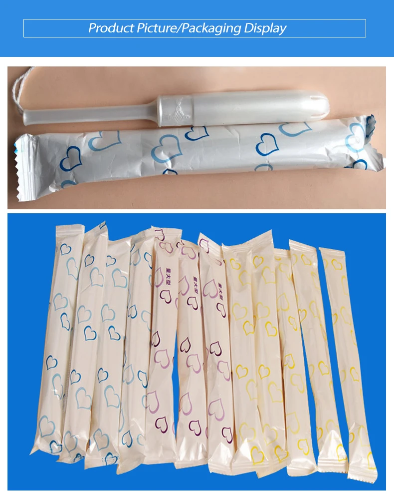 Customized Package Women Tampons With Plastic Applicator Women Tampons ...
