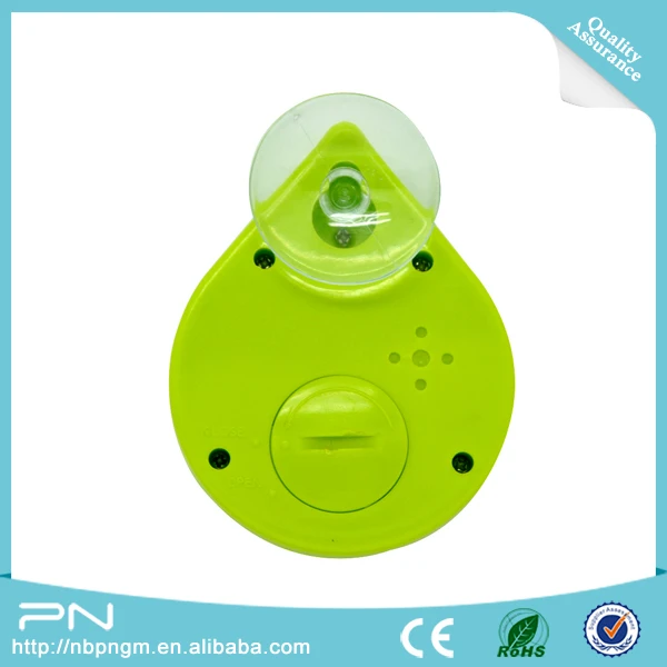 Water-drop Shape Digital Shower Timer Waterproof Timer With Suction Cup ...