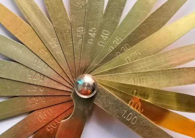Anti-magnetic Brass Feeler Gauge Set 20 in 1 - Precision Tools