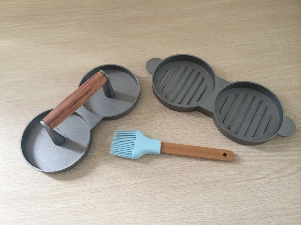 Square Cast Iron Burger Hamburger Press Professional Electric Burger ...