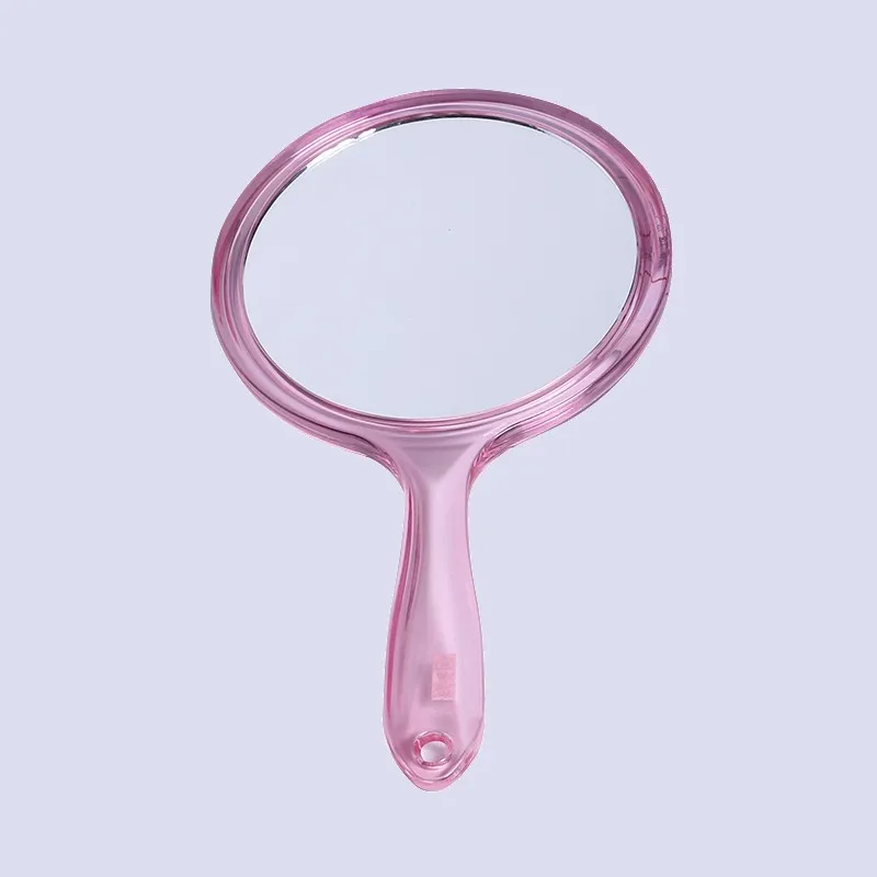 Transparent Around Wholesale Plastic Makeup Hand Mirror With Handle ...