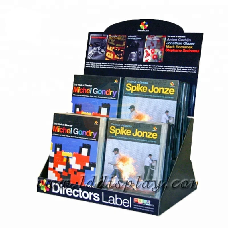 Custom Advertising 3 Tiers Cardboard Book Counter Display Stands - Buy ...
