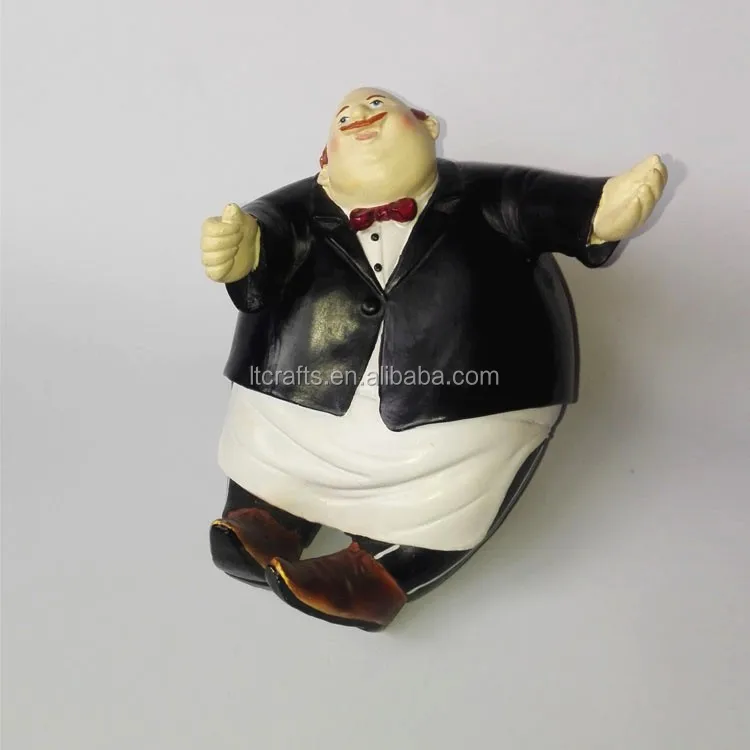 Kitchen Decoration Fat Figurine Type Table Custom Polyresin Chef ...