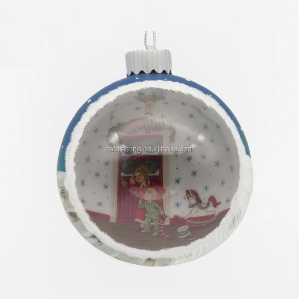 100mm Christmas Ball With Led Light,Xmas Tree Ornament With Mini Inner ...