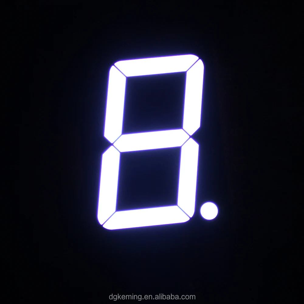 Gran 1 Digital Display Numérico Ultra Blanco 7 Segmentos Led 3 Pulgadas ...