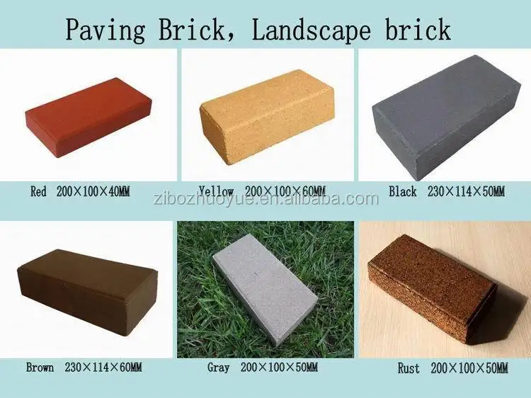 Landscape Brick,400*100*50mm Grass Planting Brick,Clay Paving Bricks ...