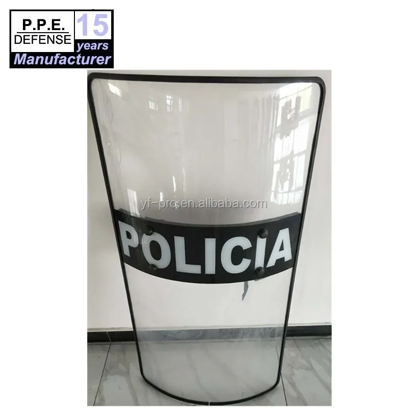 High Strength Pc Material Rectangle Military Anti Riot Control Shield ...