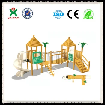 Luxury Pyramid Top Wood Adventure Play Equipment/outdoor Wooden ...
