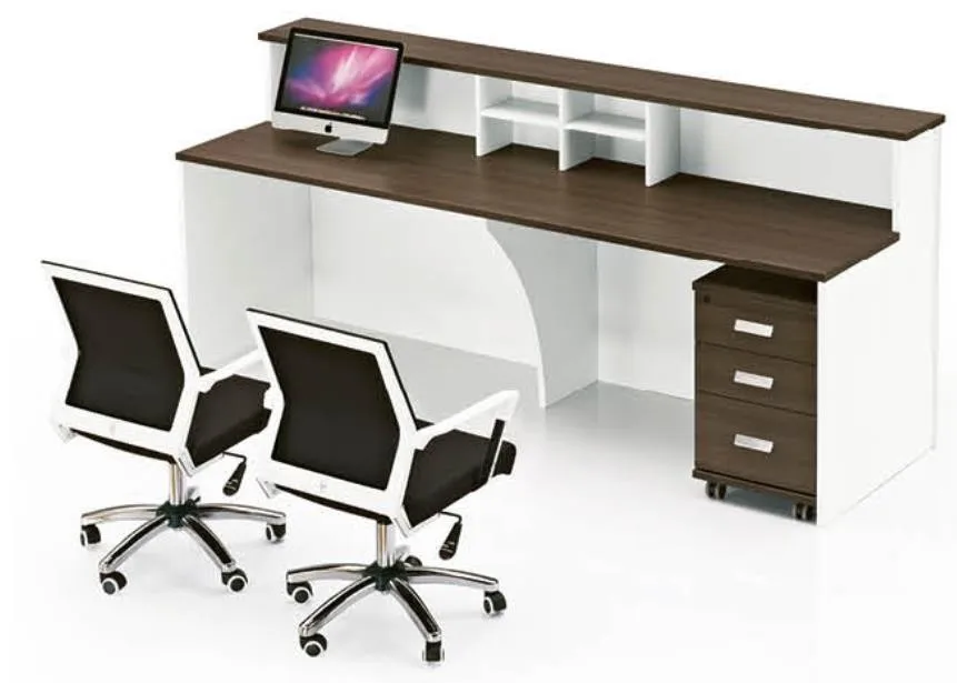 DF9921 Office Reception Call Center Front Desk - Modern Design