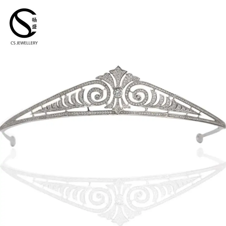 Tr15047 Wholesale Simple Diadem Hair Jewelry Custom Made Fashion Tiaras ...