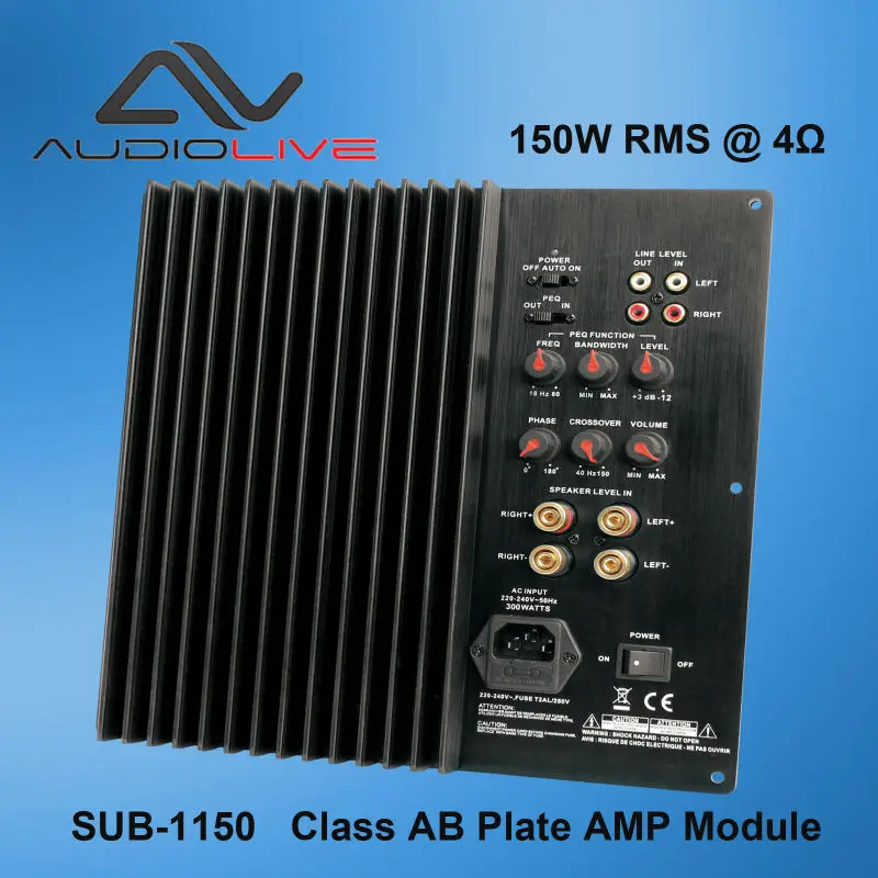 SUB-1150 150W RMS Class-Ab Audio Subwoofer Amplifier Module