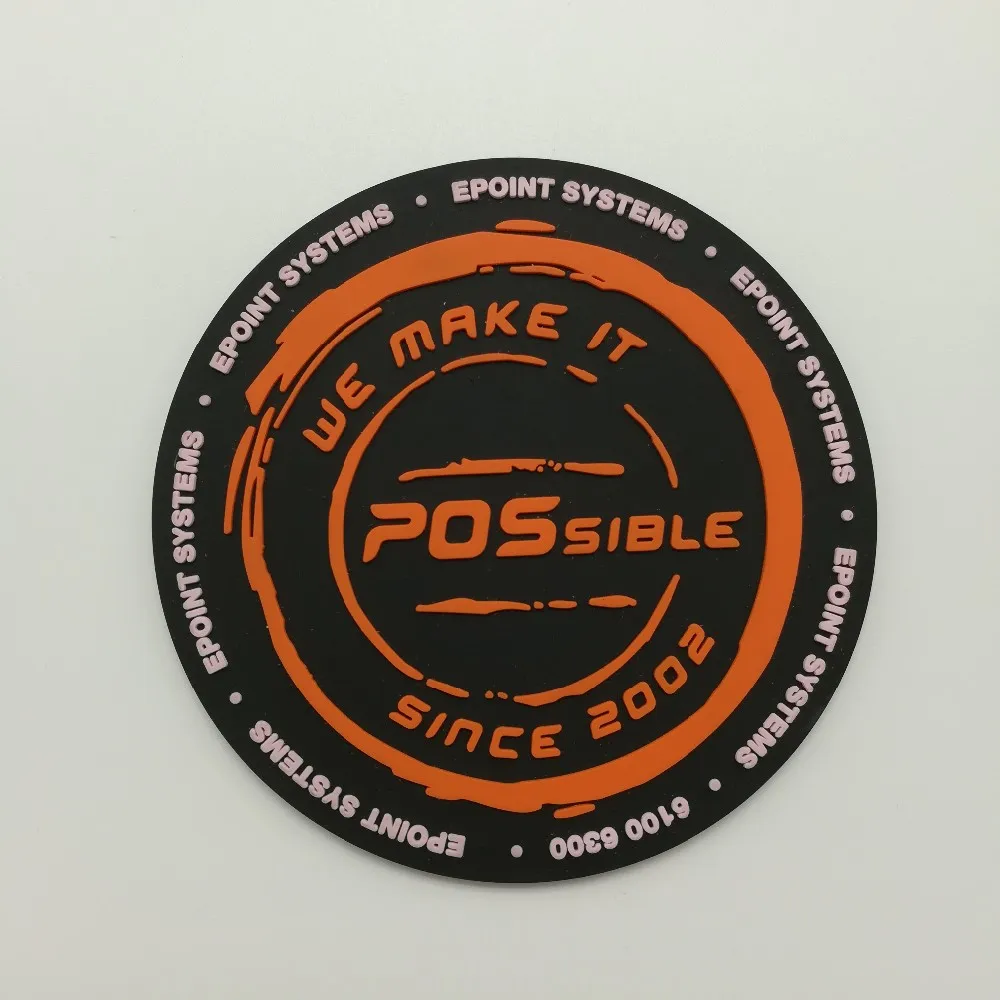 Round Custom Shaped Pvc Cup Mats For Tea Coffee Beer - Buy Cup Mat ...