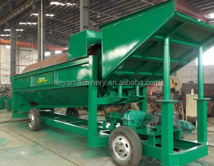 Portable Gold Washing Machine By Trommel Screen For Placer Gold Mining ...